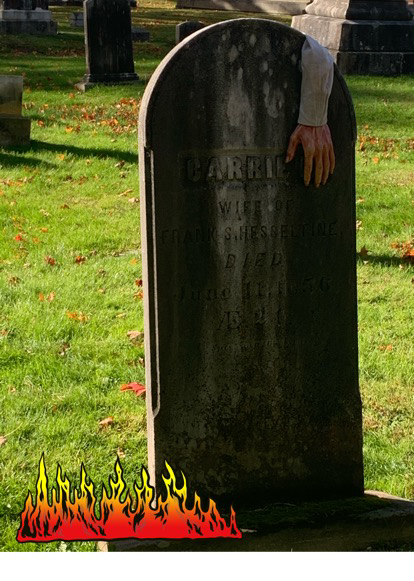 The grave that inspired the character of Carrie White in Stephen King’s ...