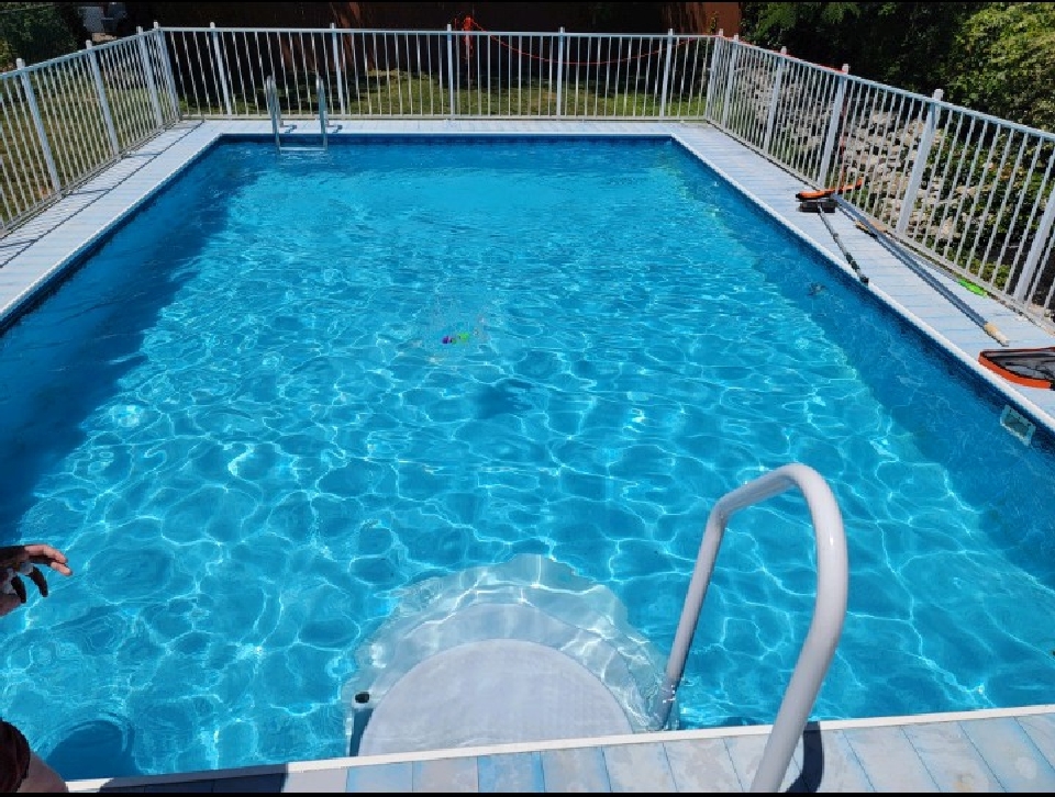 Drinking Wine and Chillin poolside on this hot day, throwing some ...