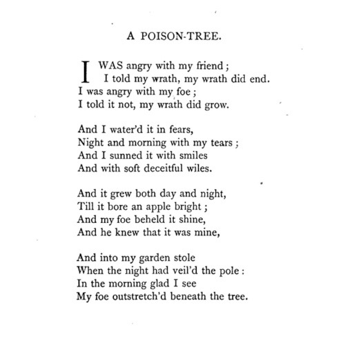 The poison tree 🍎🌳