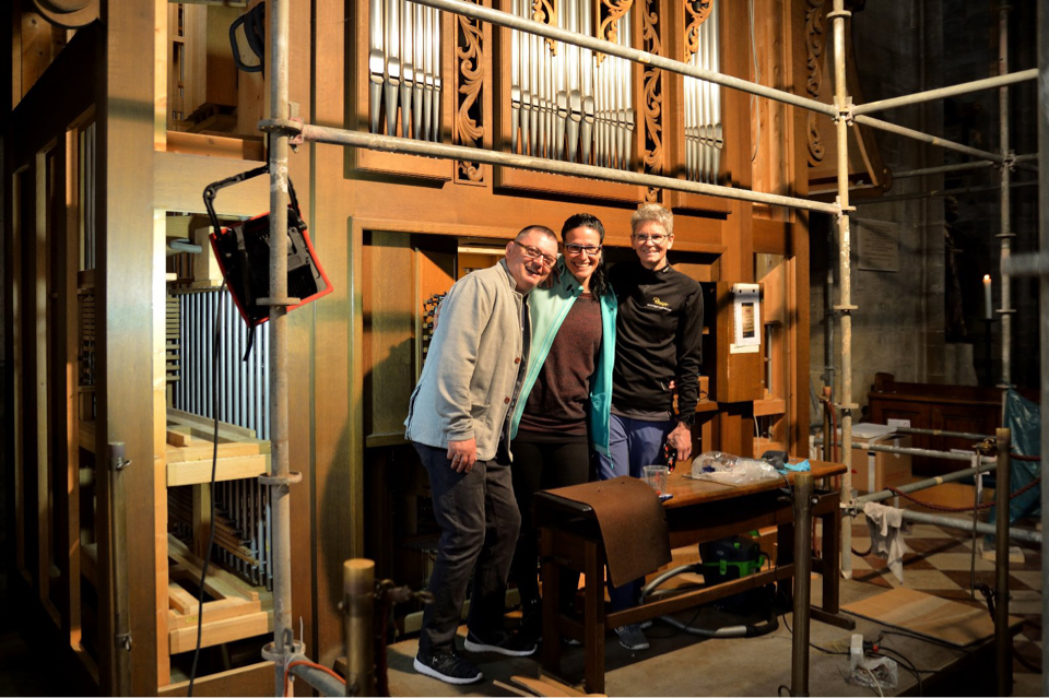 My aunt is a trained organ builder. She restores organs all over the ...