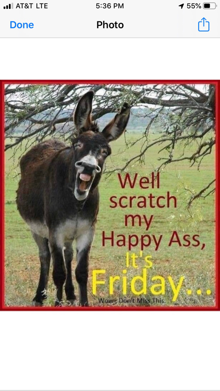 Woo-hoo. It’s Friday