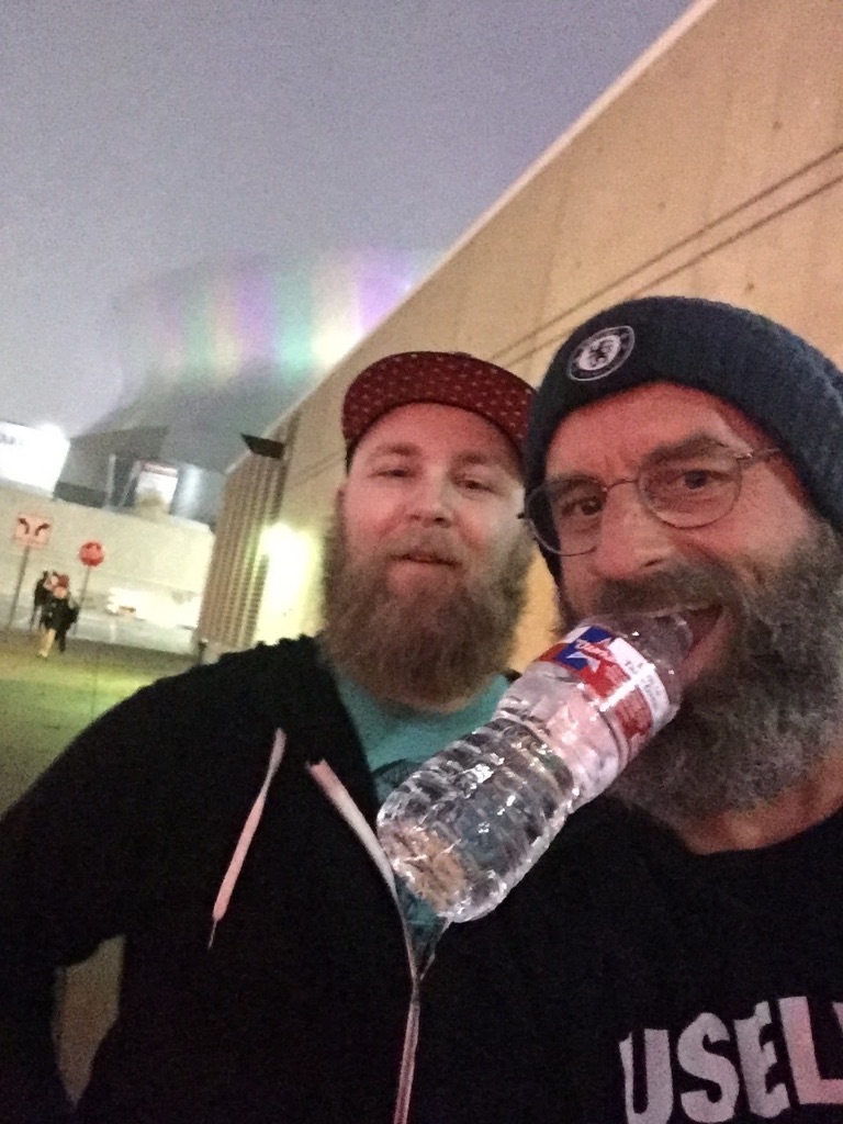 Taking selfies with Adam and Justin after the New Orleans show in 2016