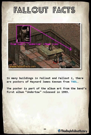 Maynard appears in Fallout 2 on posters